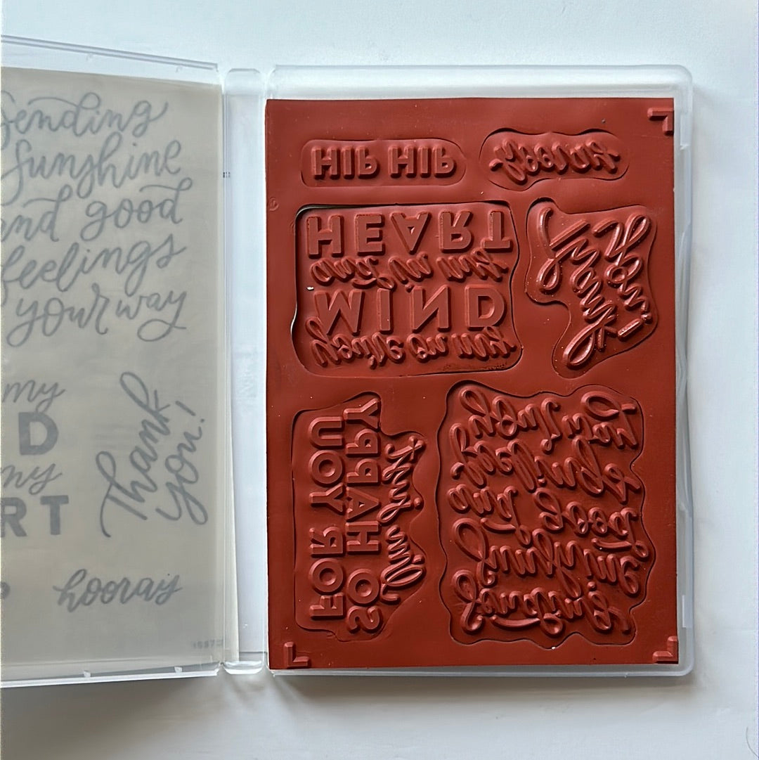 Good Feelings | Retired Cling Mount Stamp Set | Stampin' Up! – Kylie's ...