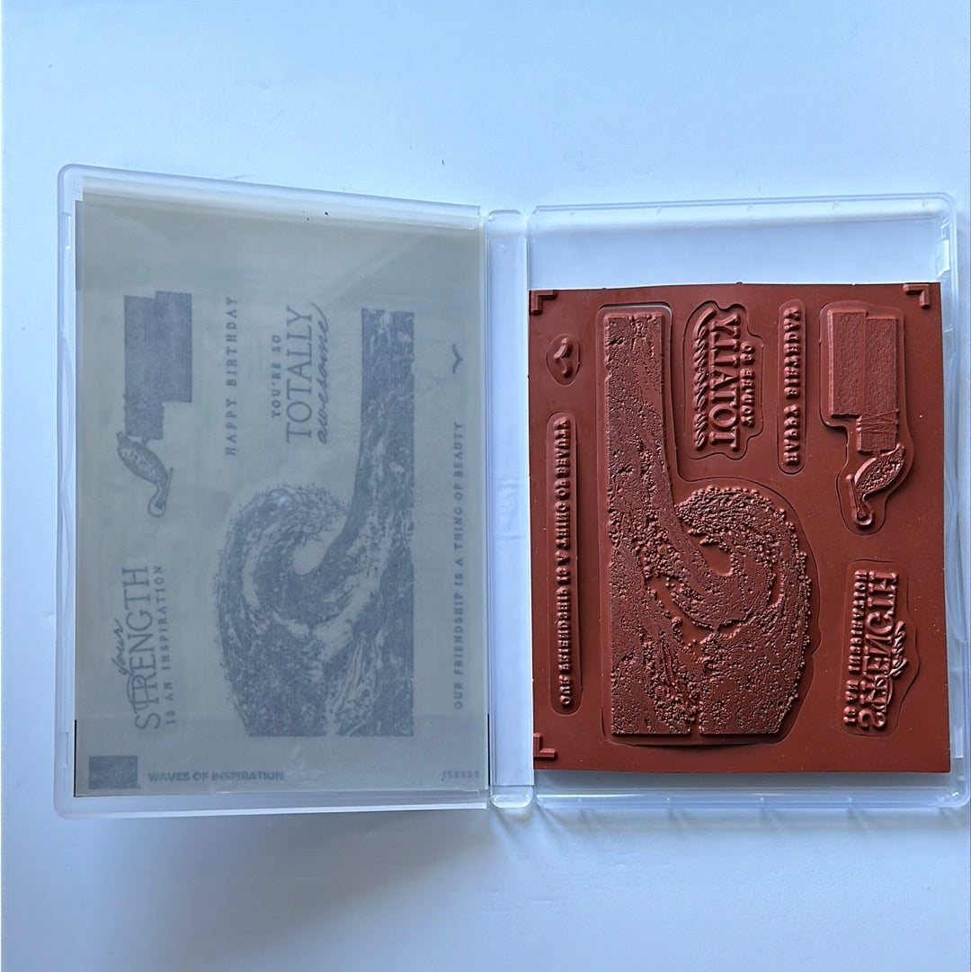 Waves of Inspiration | Retired Cling Mount Stamp Set | Stampin' Up ...
