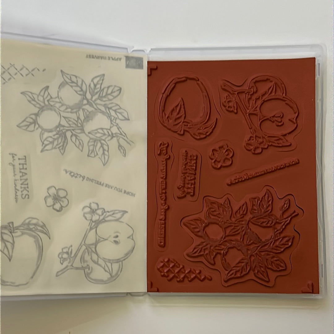 Apple Harvest | Retired Cling Mount Stamp Set | Stampin' Up! – Kylie's ...