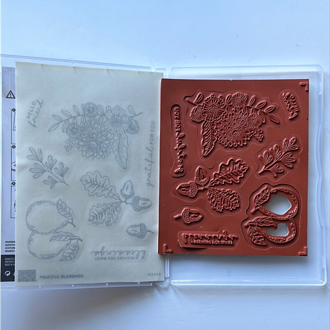 Fruitful Blessings | Retired Cling Mount Stamp Set | Stampin' Up ...