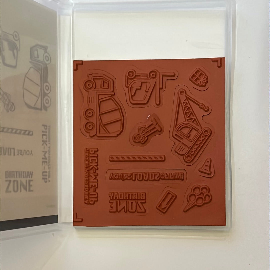 Construction Zone | Retired Cling Mount Stamp Set | Stampin' Up ...