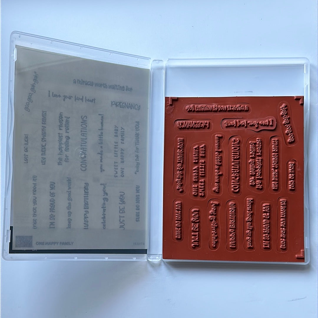 One Happy Family | Retired Cling Mount Stamp Set | Stampin' Up! – Kylie ...